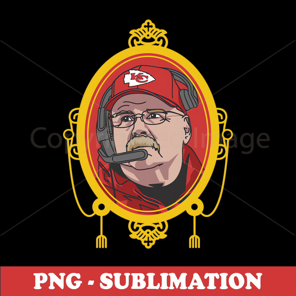 PNG Sublimation Digital Download - Andy Reid KC Masterpiece - Inspire ...