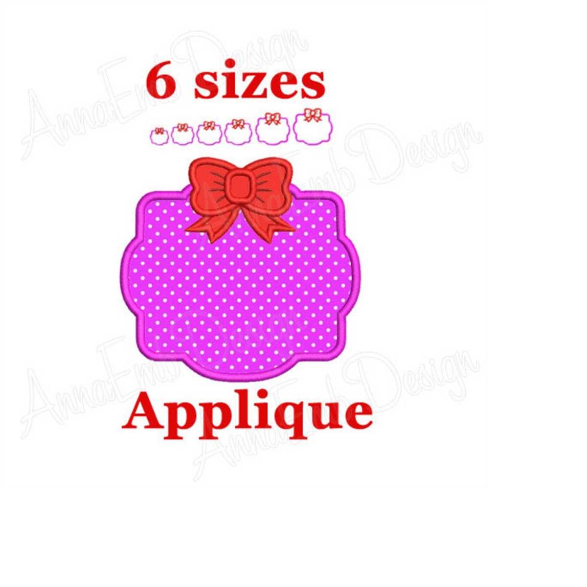 Scallop Monogram Frame applique embroidery design. Scalloped - Inspire ...