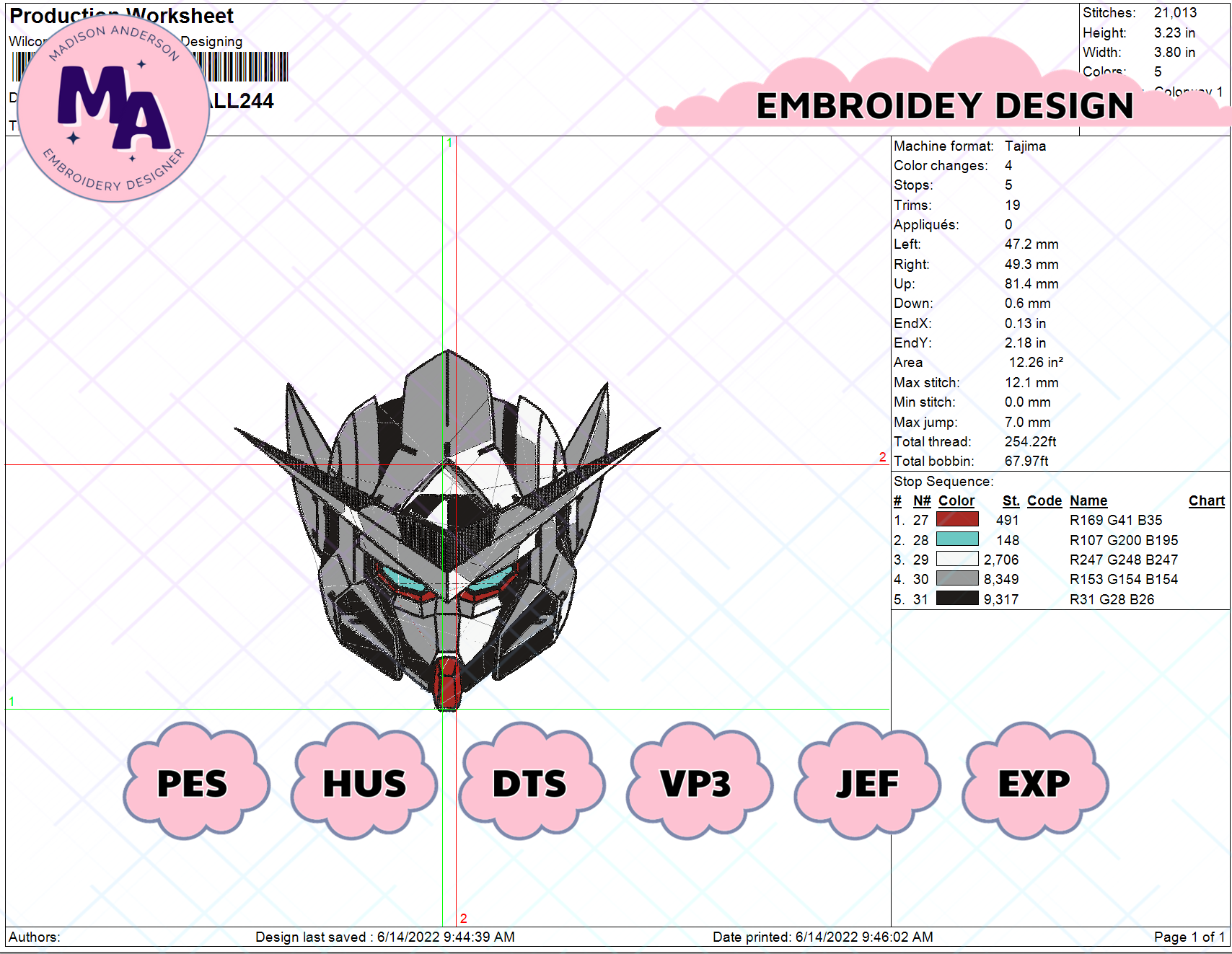 Anime Inspired Embroidery Designs, Machine Embroidery Design | Inspire ...