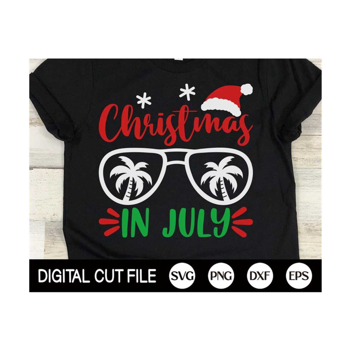 Christmas In July Svg, Summer, Summer Vacation Svg, Summer C | Inspire ...
