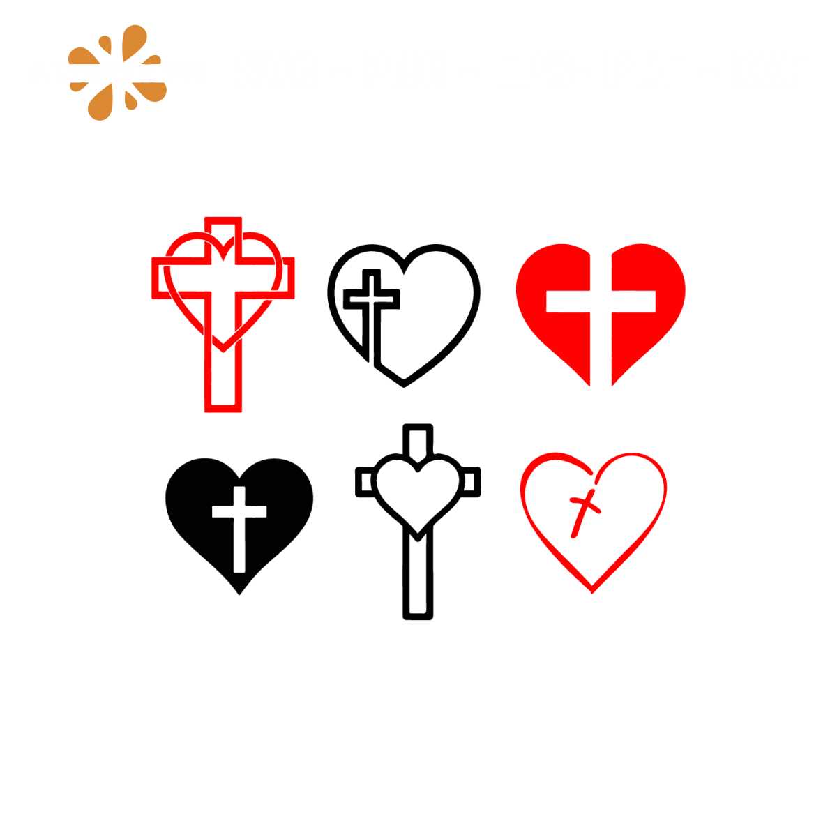 Heart and Cross SVG files, Jesus SVG Clip Art , Faith Svg, C | Inspire ...