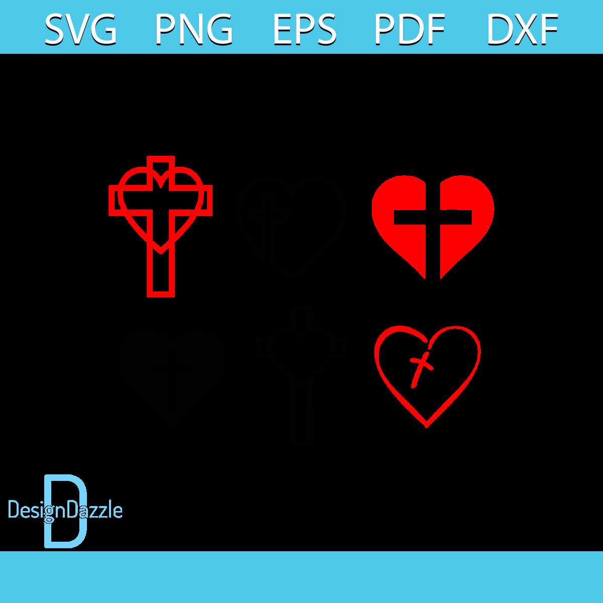 Heart and Cross SVG files, Jesus SVG Clip Art , Faith Svg, C | Inspire ...