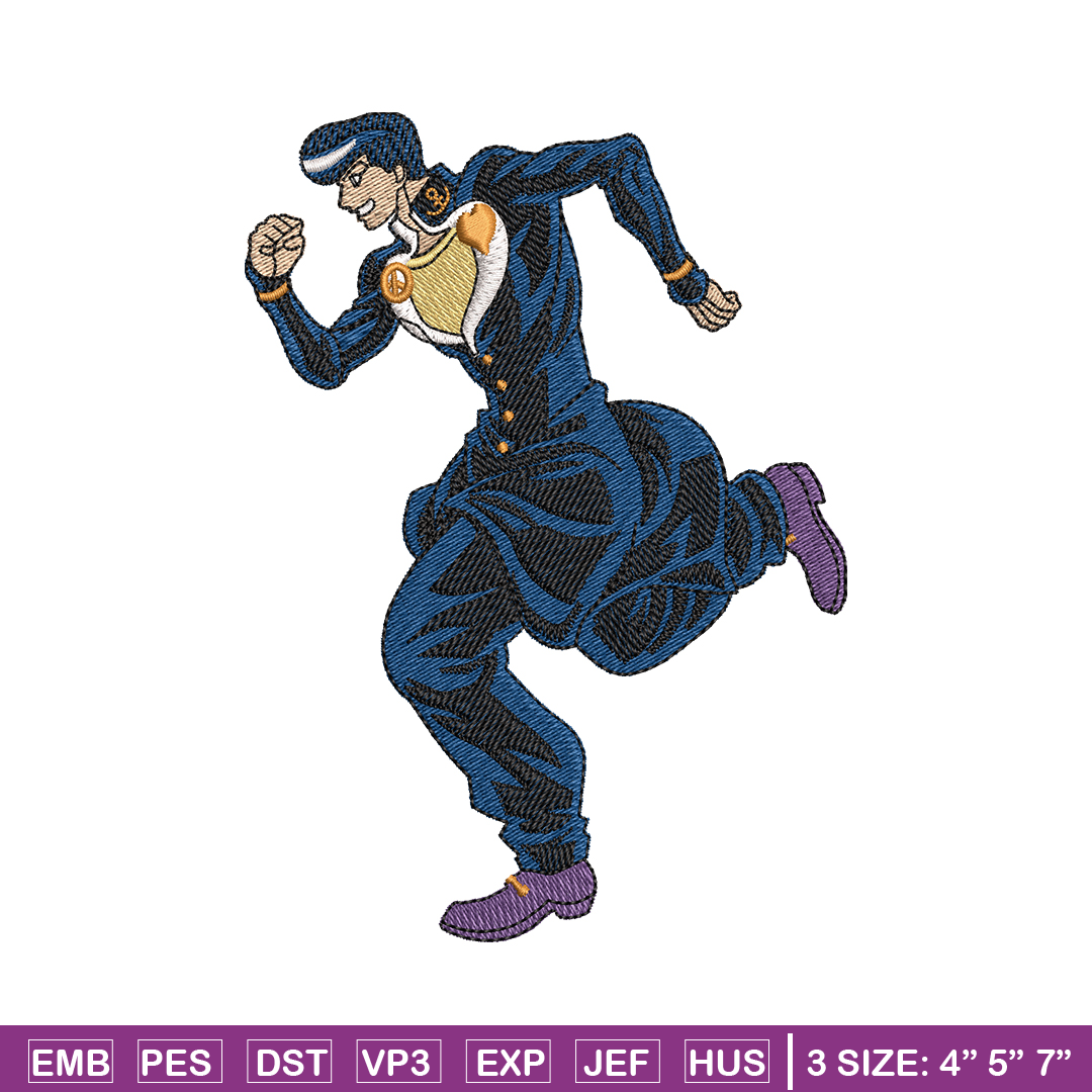 Josuke higashikata embroidery design, anime embroidery, logo | Inspire ...