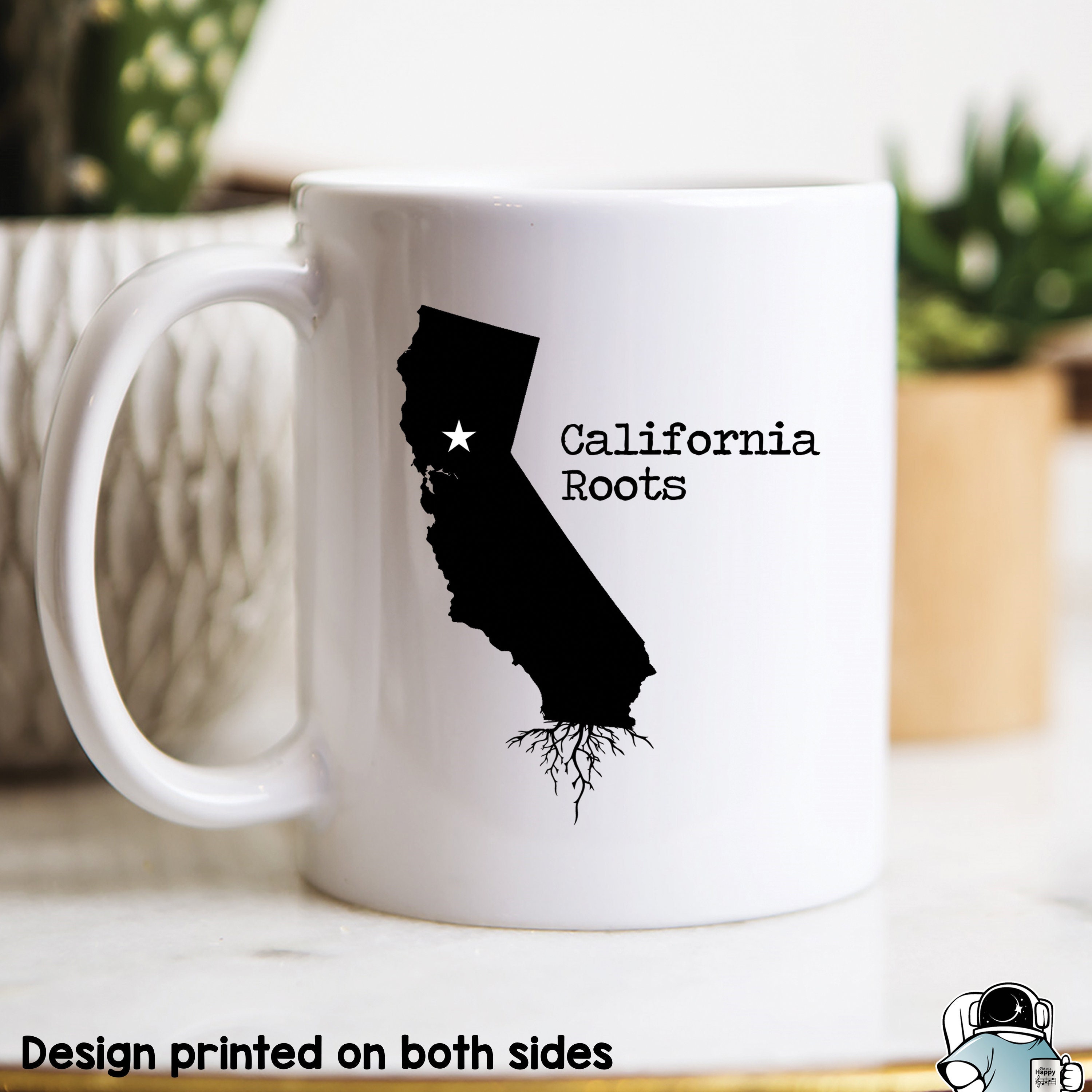 California Roots Coffee Mug, State CA Map Gift | Inspire Uplift