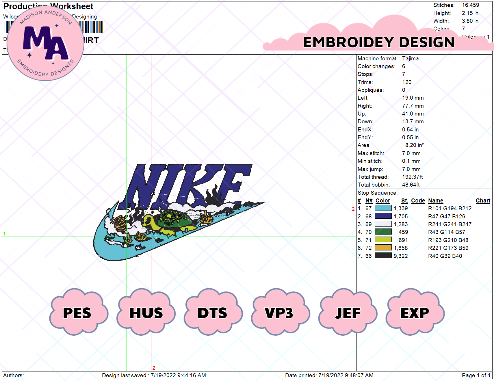 Embroider Embroidery | Inspire Uplift