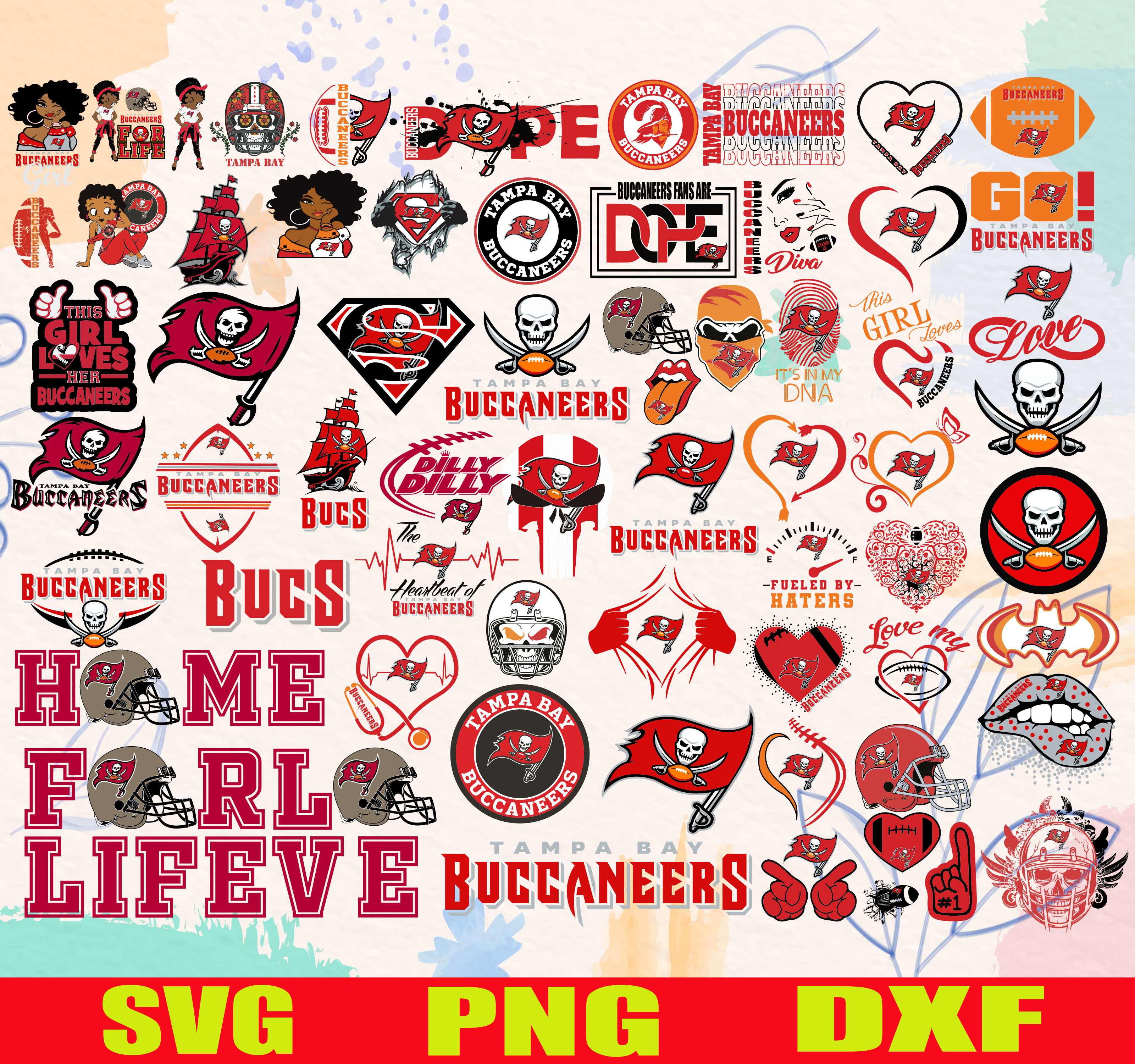 Tampa Bay Buccaneers Svg, Clipart Bundle, NFL teams, NFL svg | Inspire ...