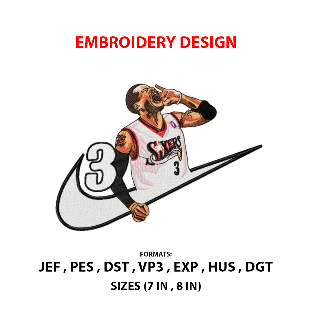 NBA Sixers basketball Embroidery design,machine embroidery d | Inspire ...