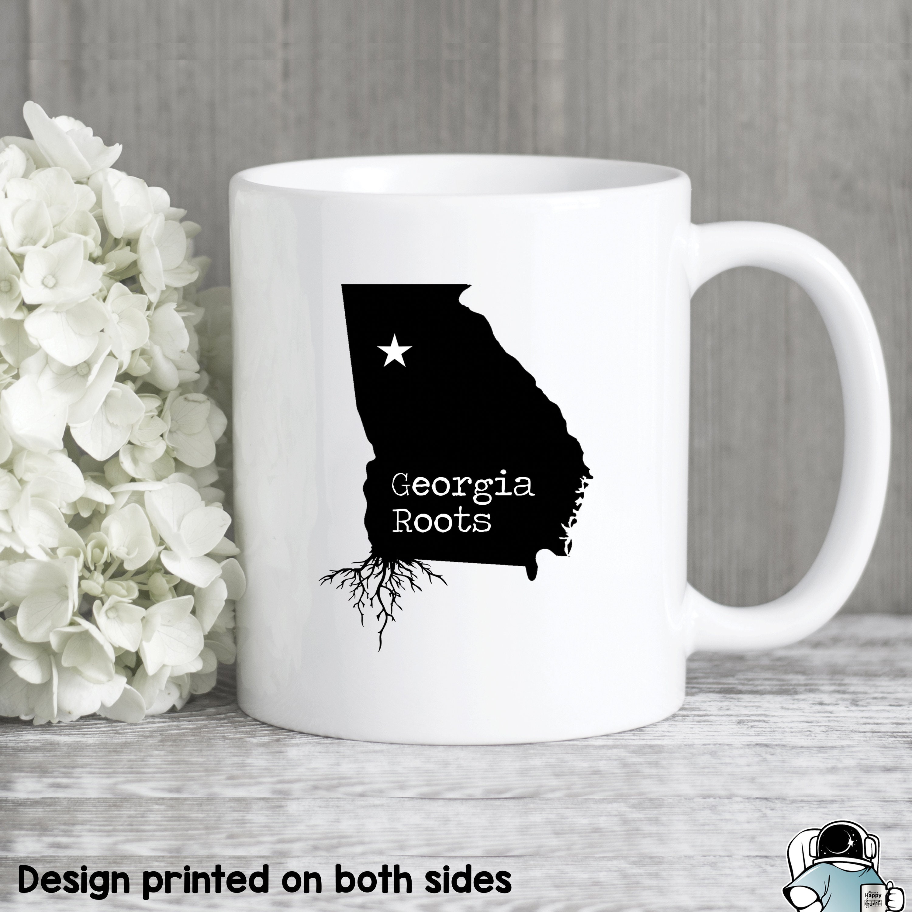 Georgia Roots Coffee Mug, State Map GA Gift | Inspire Uplift