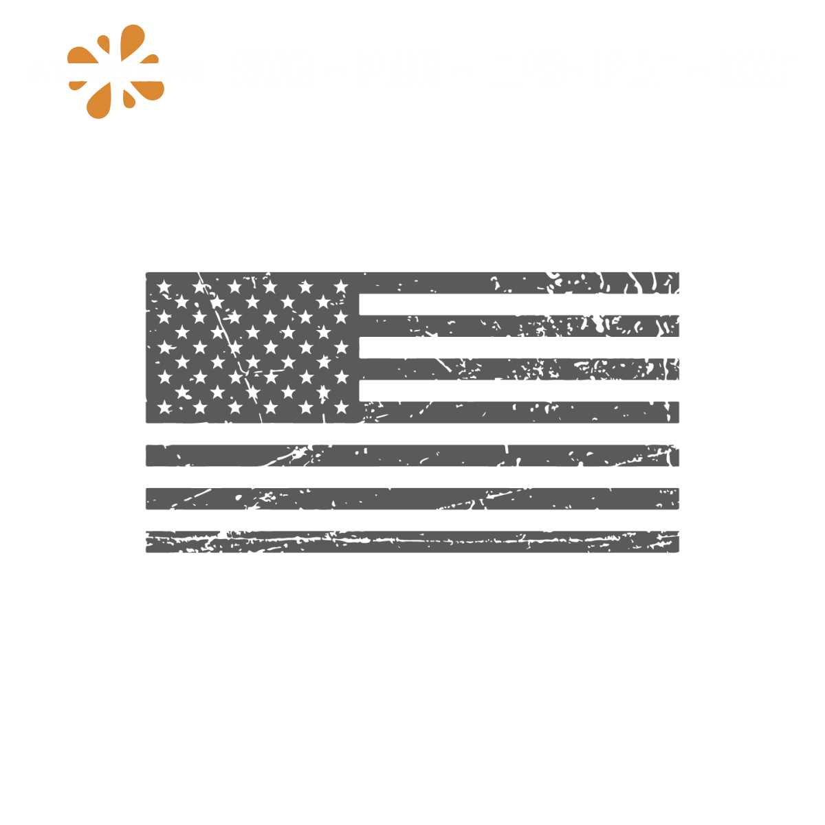Distressed American Flag SVG, Eps, DXF, Jpg, Png, Distressed | Inspire ...