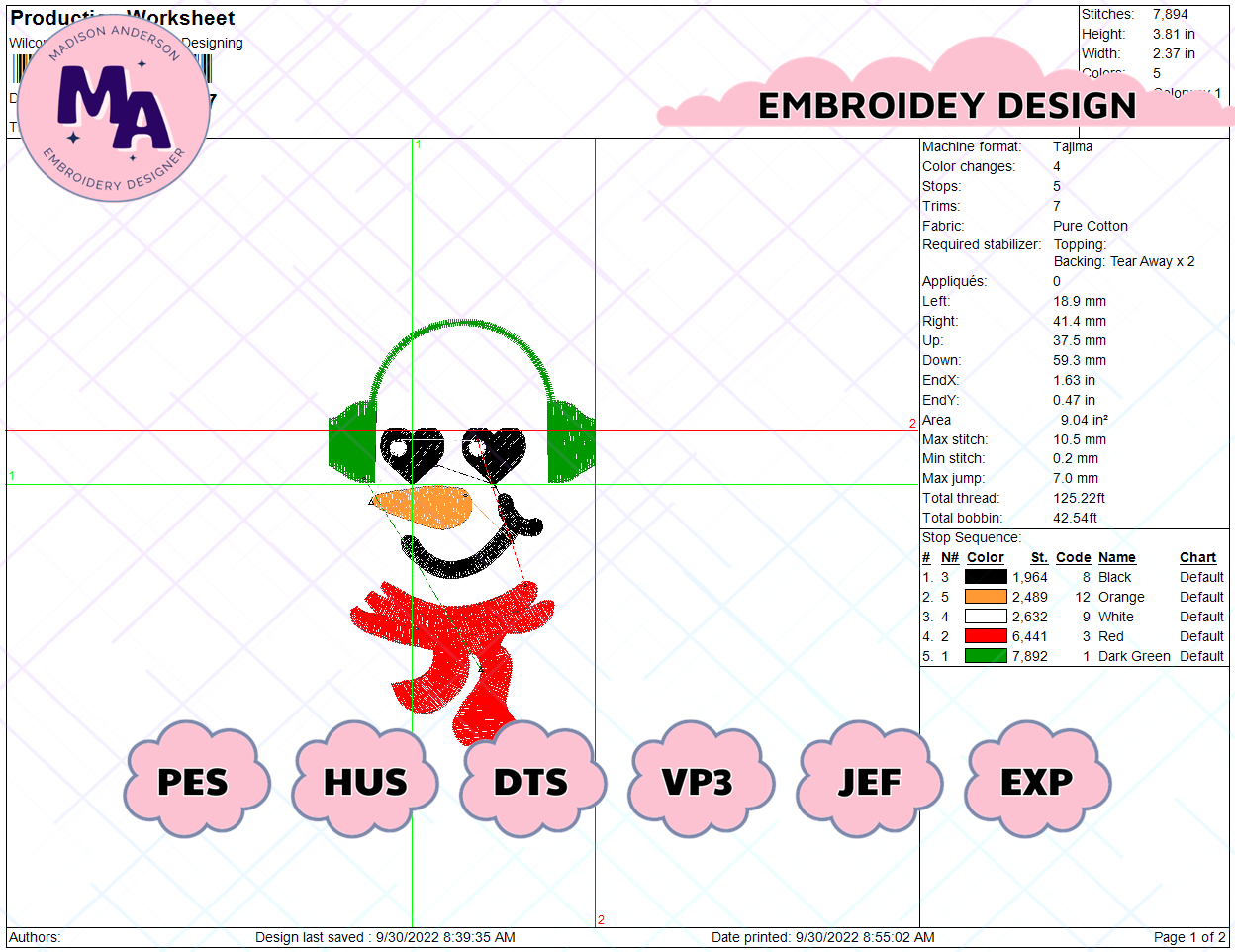 Headset Snowman Embroidery Designs, Christmas Embroidery Des | Inspire ...