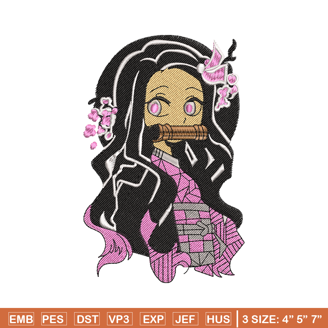 Kamado Nezuko embroidery design, Kimetsu no Yaiba embroidery | Inspire ...