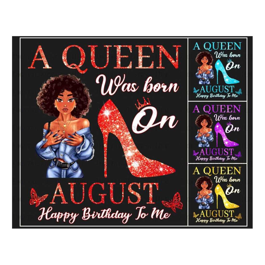 A Queen Was Born On August Png, Birthday Queen Png Digital D | Inspire ...