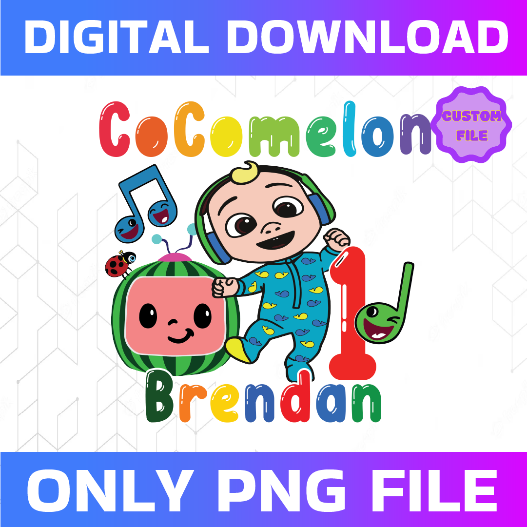Cocomelon Personalized Name And Ages Birthday Svg, Cocomelon - Inspire ...
