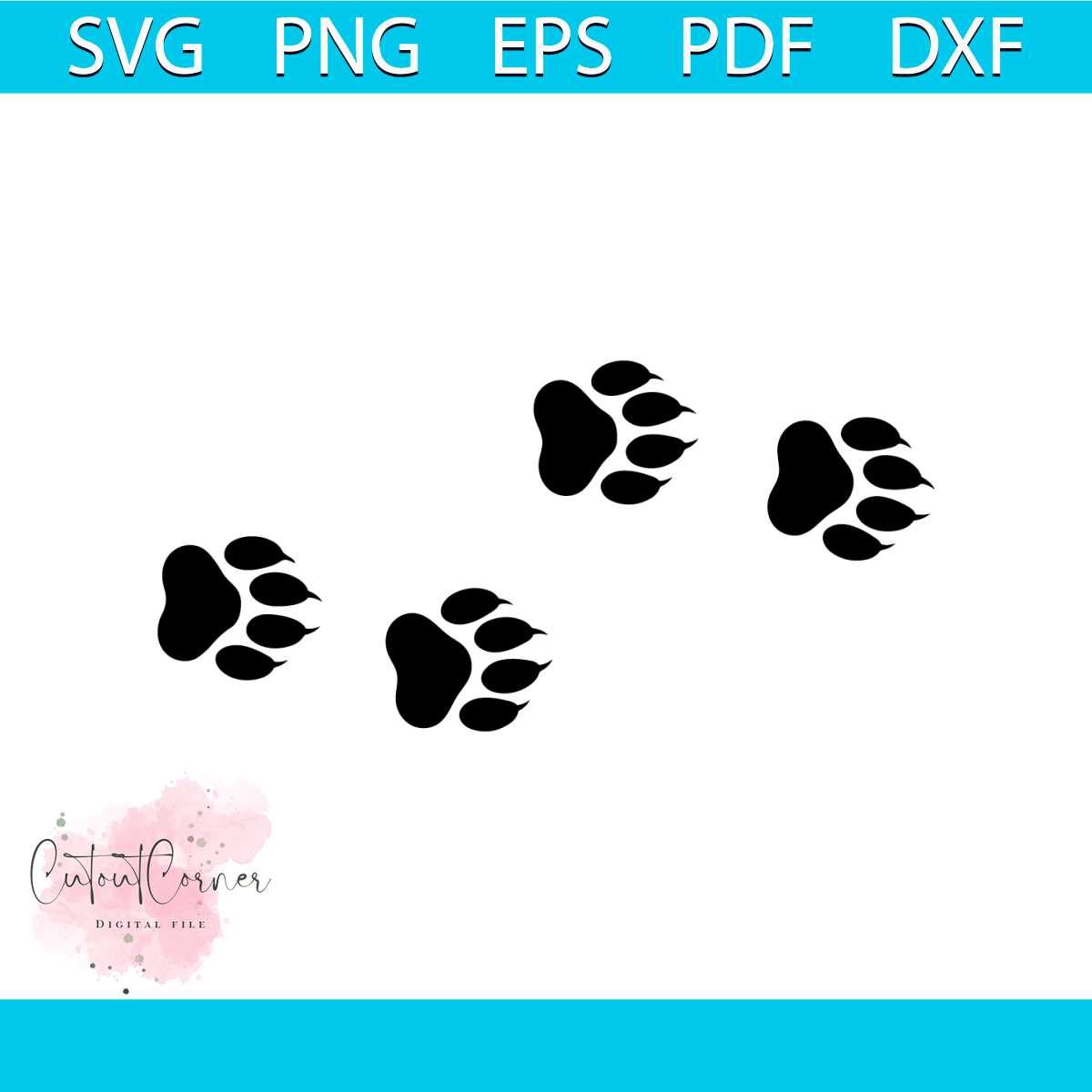 Paws with Claws, Dog Paw Print, Clip art paw prints, Paw Pri | Inspire ...