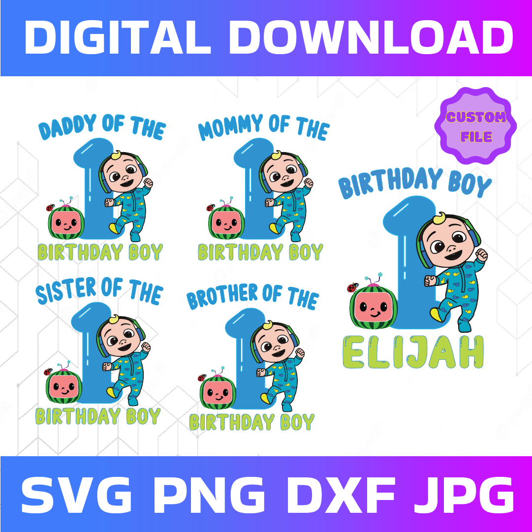 Personalized Coco melon birthday Svg Png, Customized Cocomel | Inspire ...