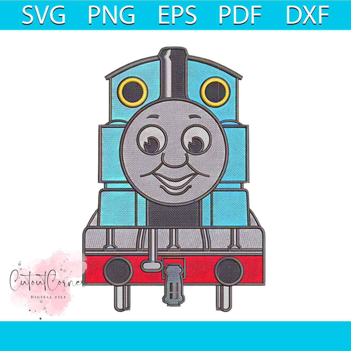 Thomas the Tank Engine Embroidery Design, 4 Sizes Embroidery | Inspire ...