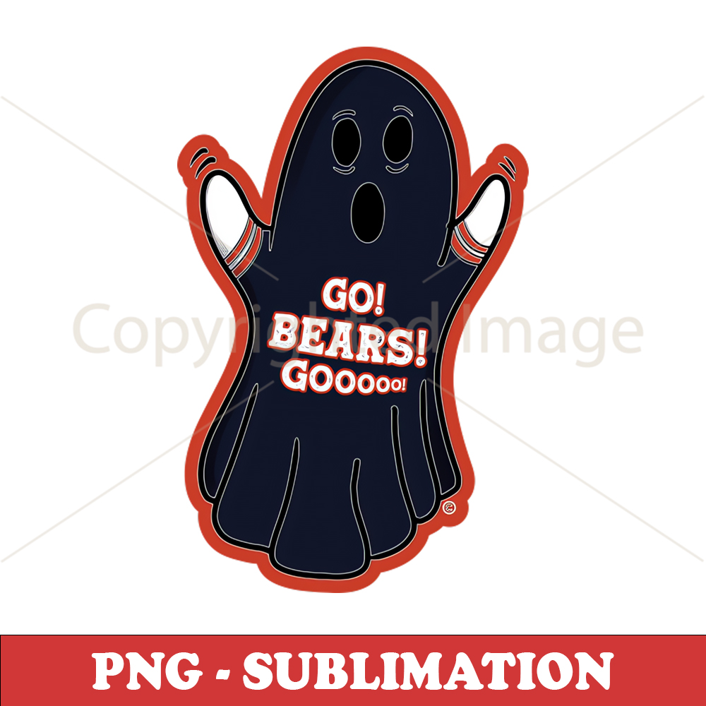 Ghost Chicago Bears - PNG Sublimation Digital Download - Unl | Inspire ...