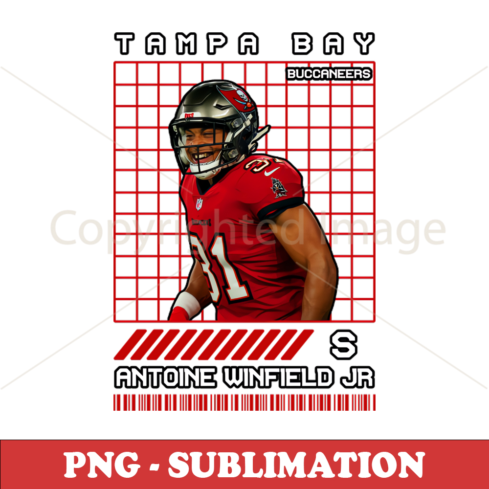Antoine Winfield Tampa Bay Buccaneers PNG Sublimation Digita | Inspire ...