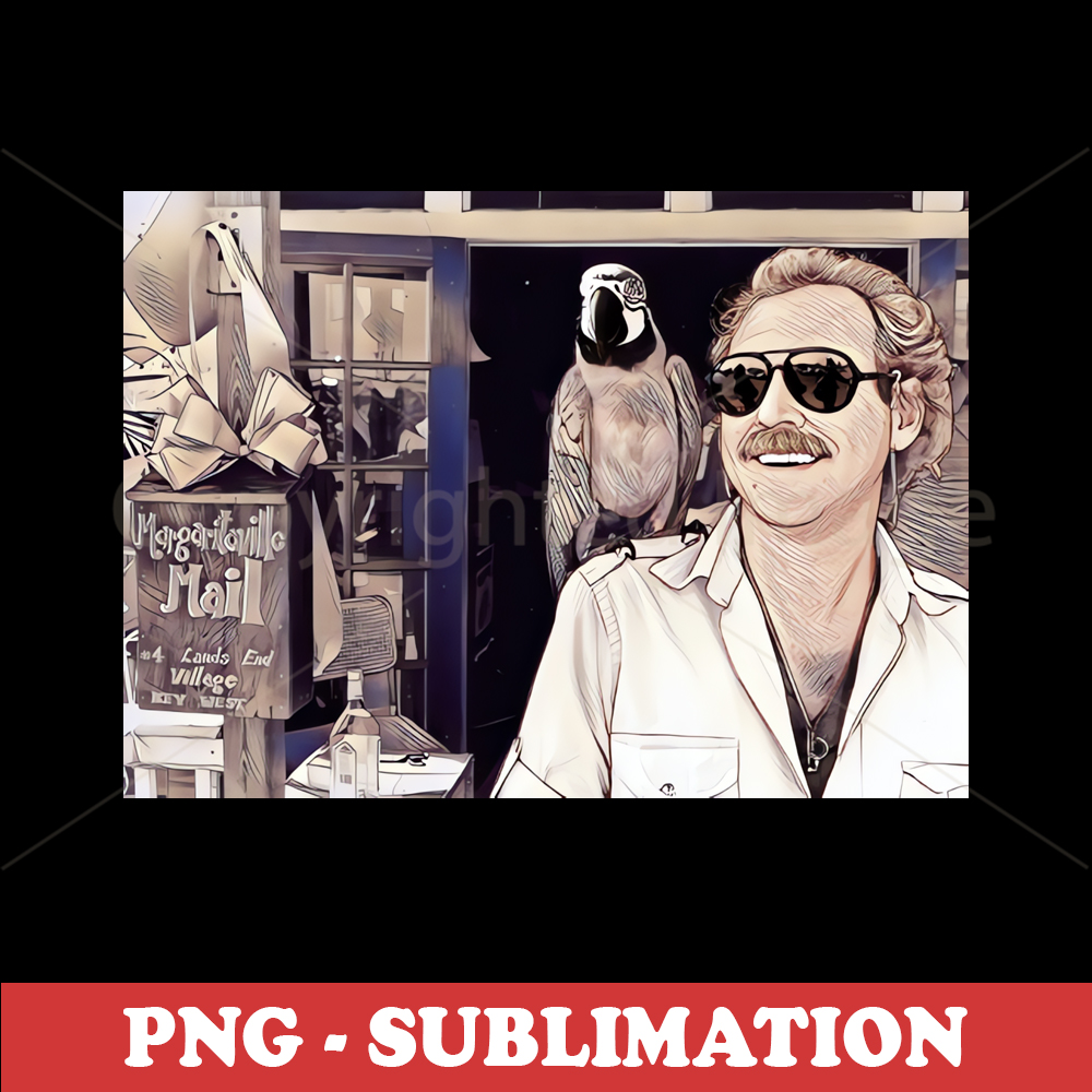 Jimmy Buffett Tribute - Sublimation PNG - High-Quality Digit | Inspire ...