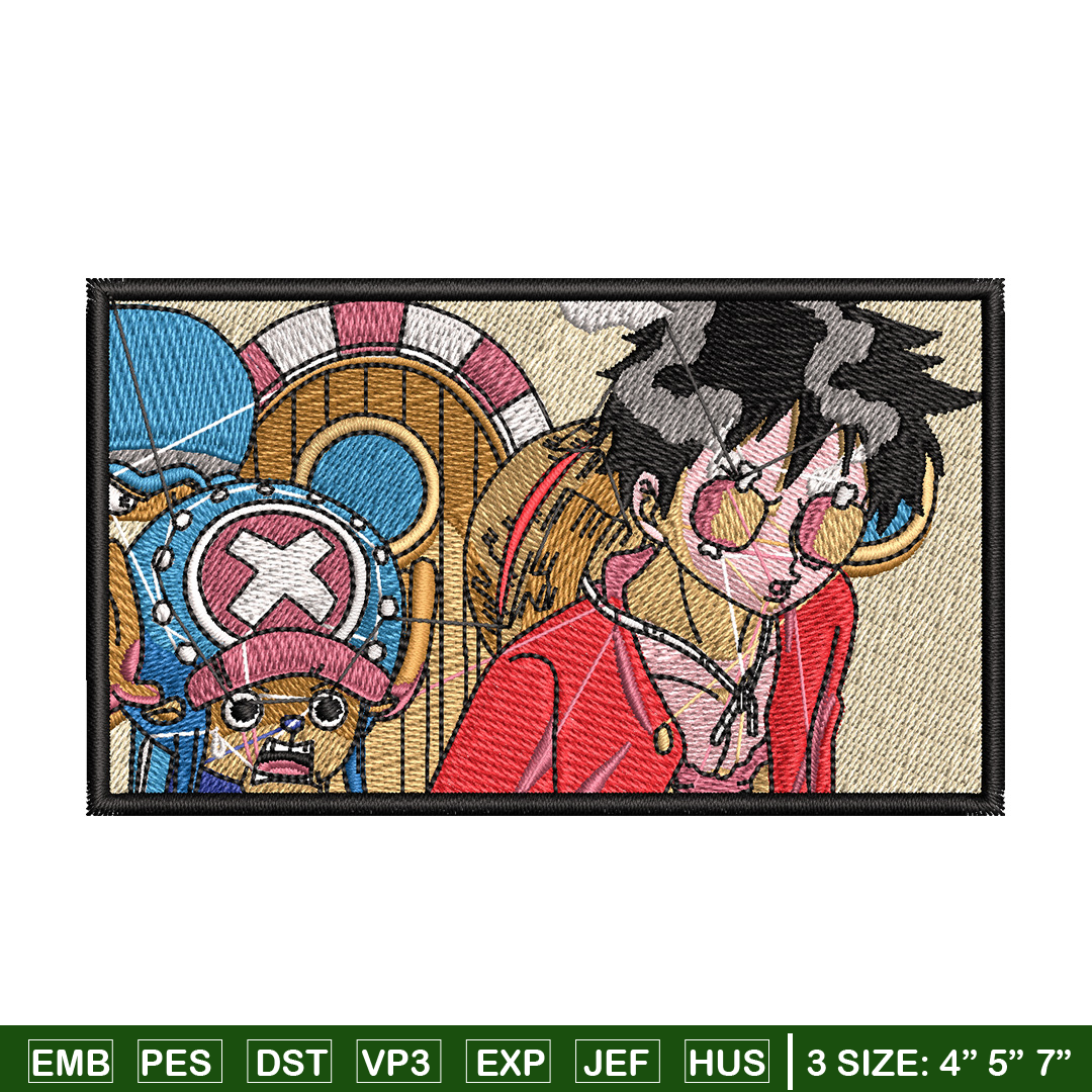 Luffy chopper embroidery design, One piece embroidery, Embro - Inspire ...