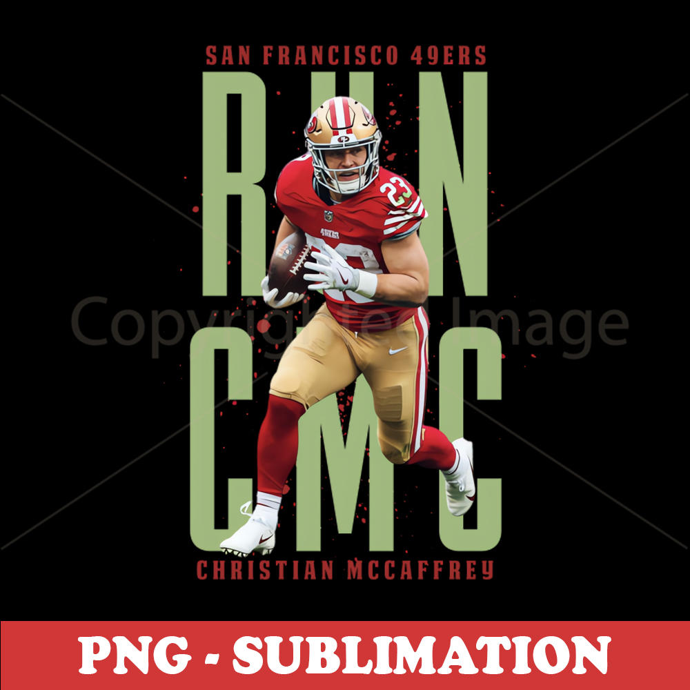 Christian Mccaffrey PNG Digital Download - Sublimation Ready | Inspire ...