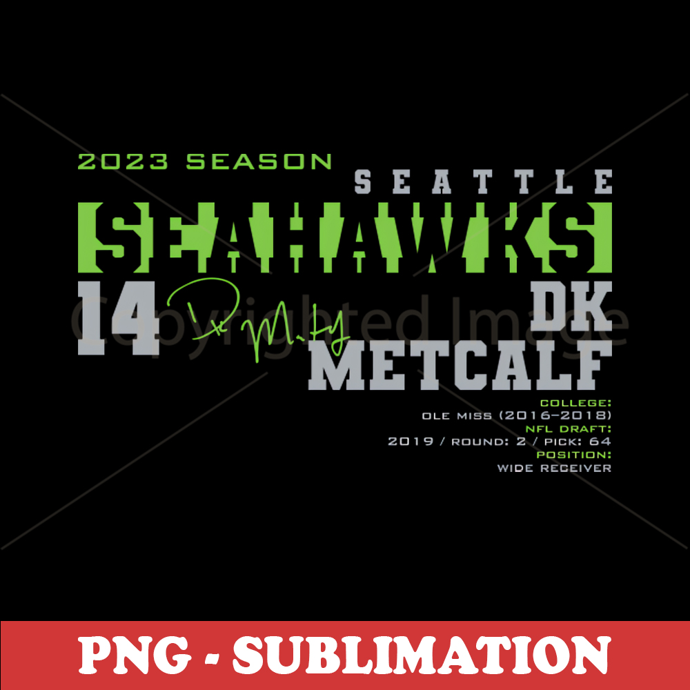 DK Metcalf Seahawks Sublimation Design - Showcase Your Fando | Inspire ...