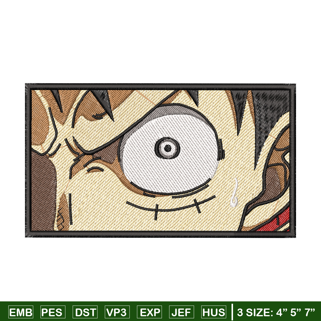 Luffy eyes embroidery design, One piece embroidery, Anime de | Inspire ...