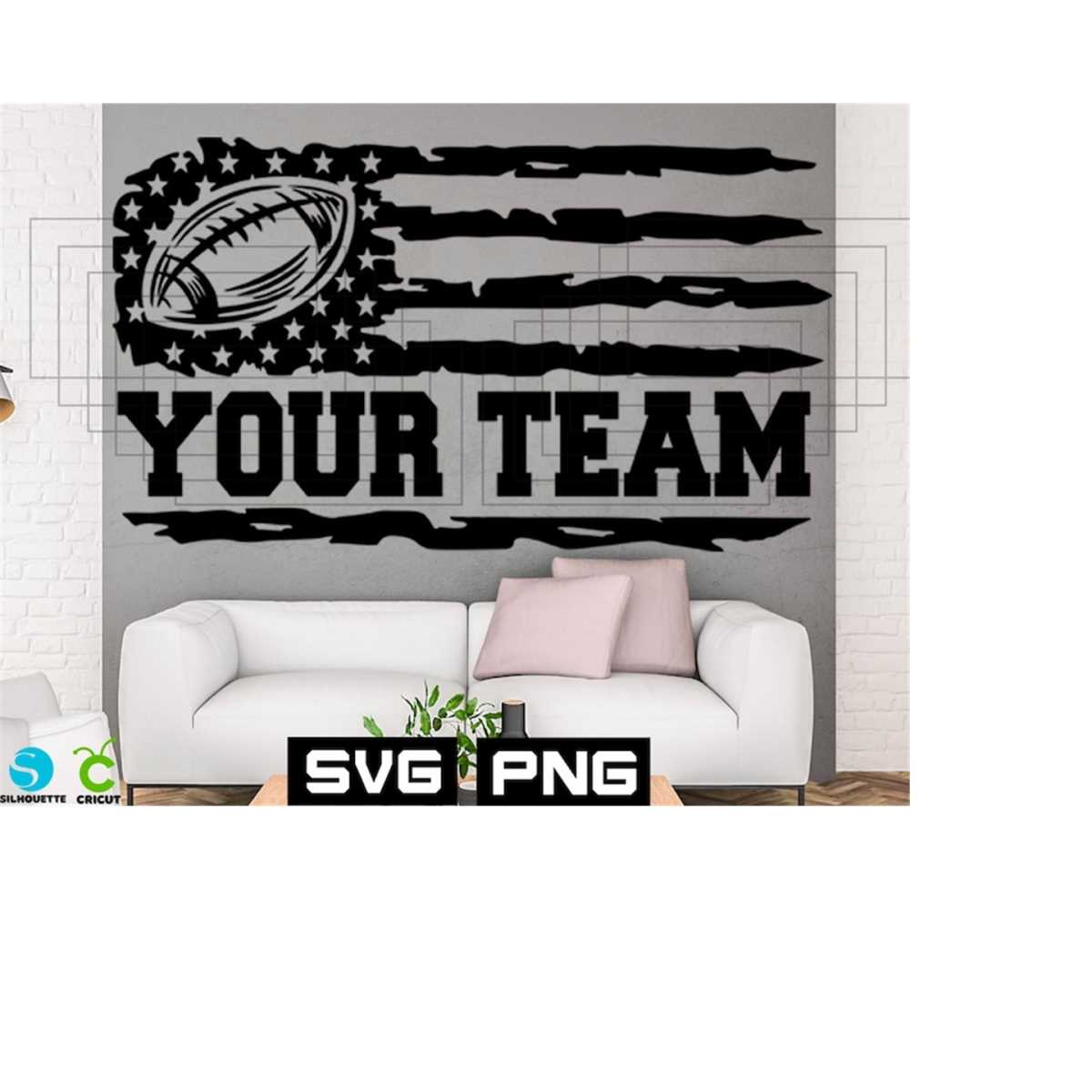 Custom Football Svg File - Inspire Uplift