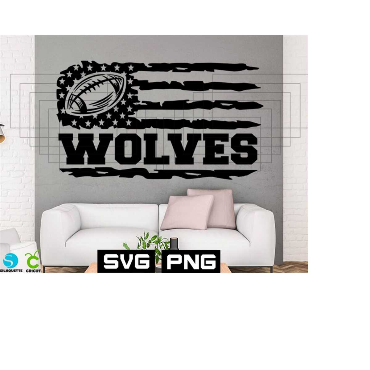 Wolves Football Svg File | Inspire Uplift