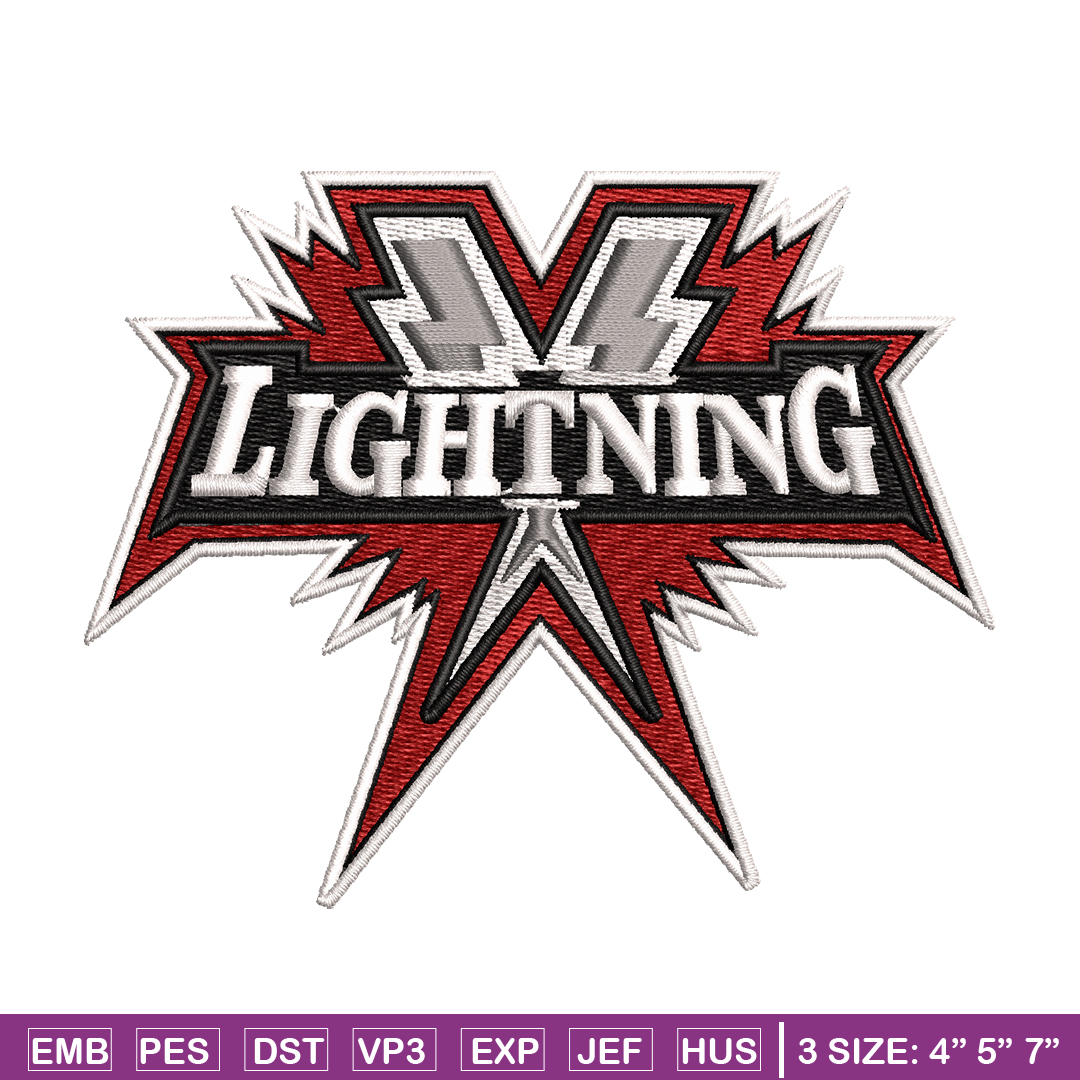 Lightning Logo embroidery design, Lightning Logo embroidery, | Inspire ...