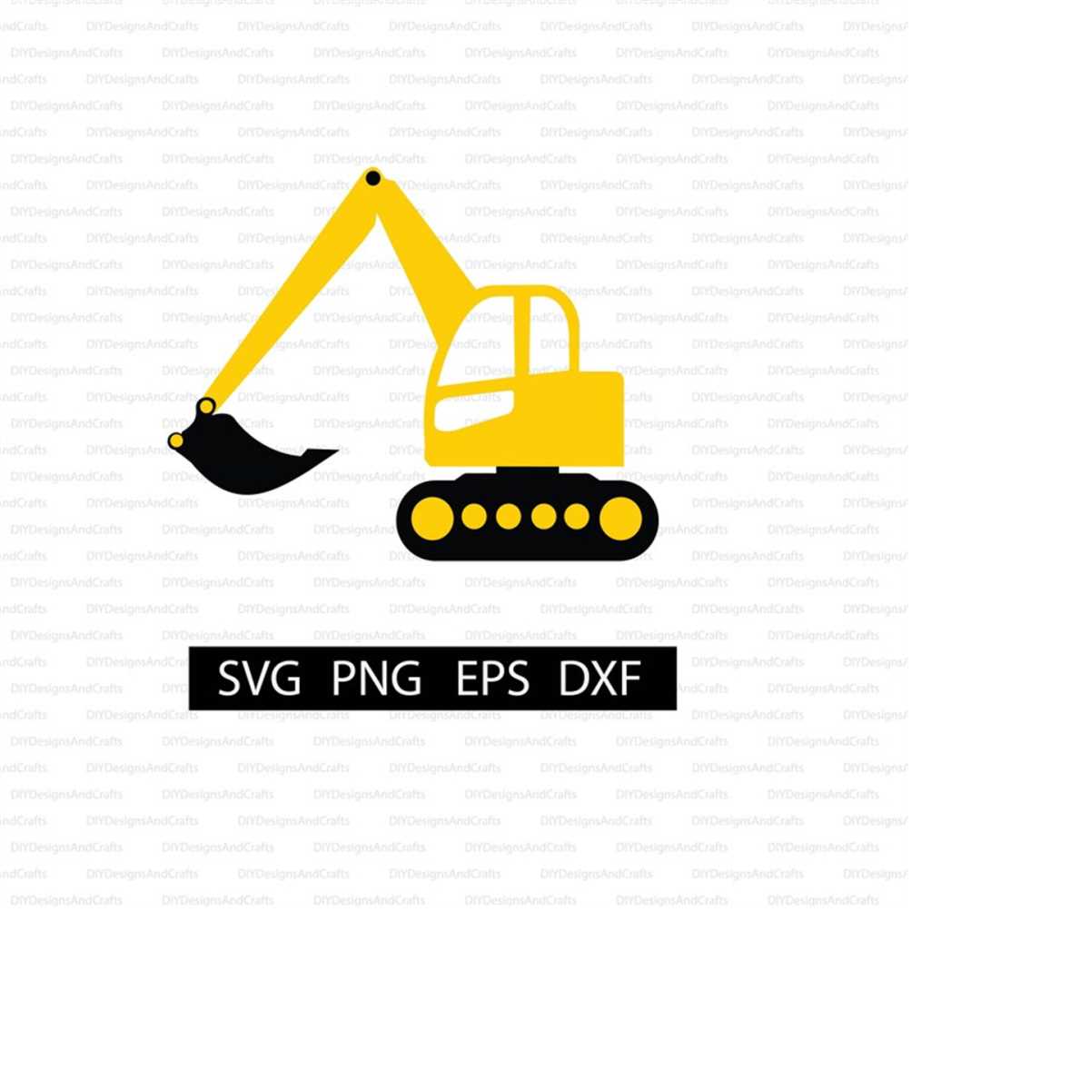 Excavator Digital Download | SVG | Digger | Construction Veh - Inspire ...