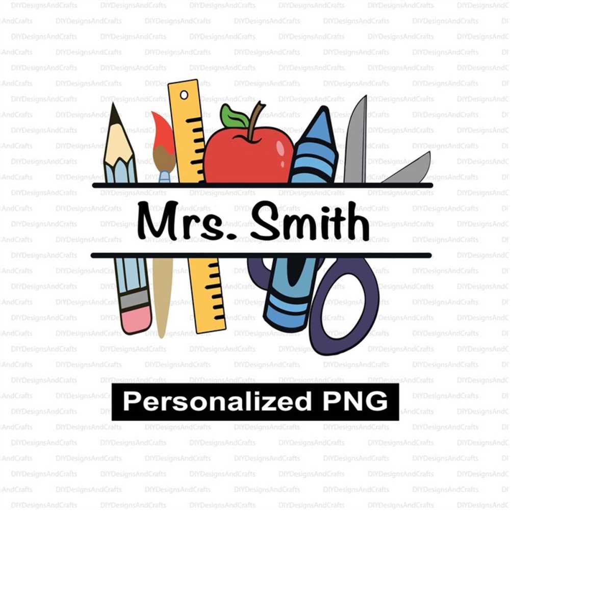 Personalized Teacher's Back to School Digital Download | Cus | Inspire ...