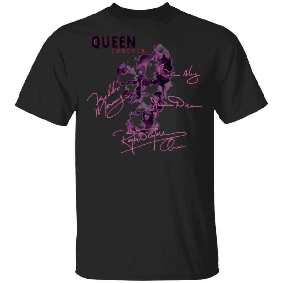 Queen Band Queen Forever All Signatures Freddie Mercury Shir | Inspire ...