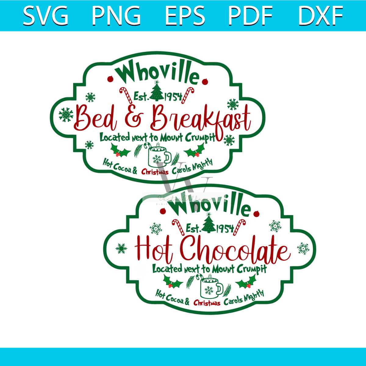 Bundle Whoville Bed And Breakfast Svg, Hot chocolate Svg, Ch | Inspire ...