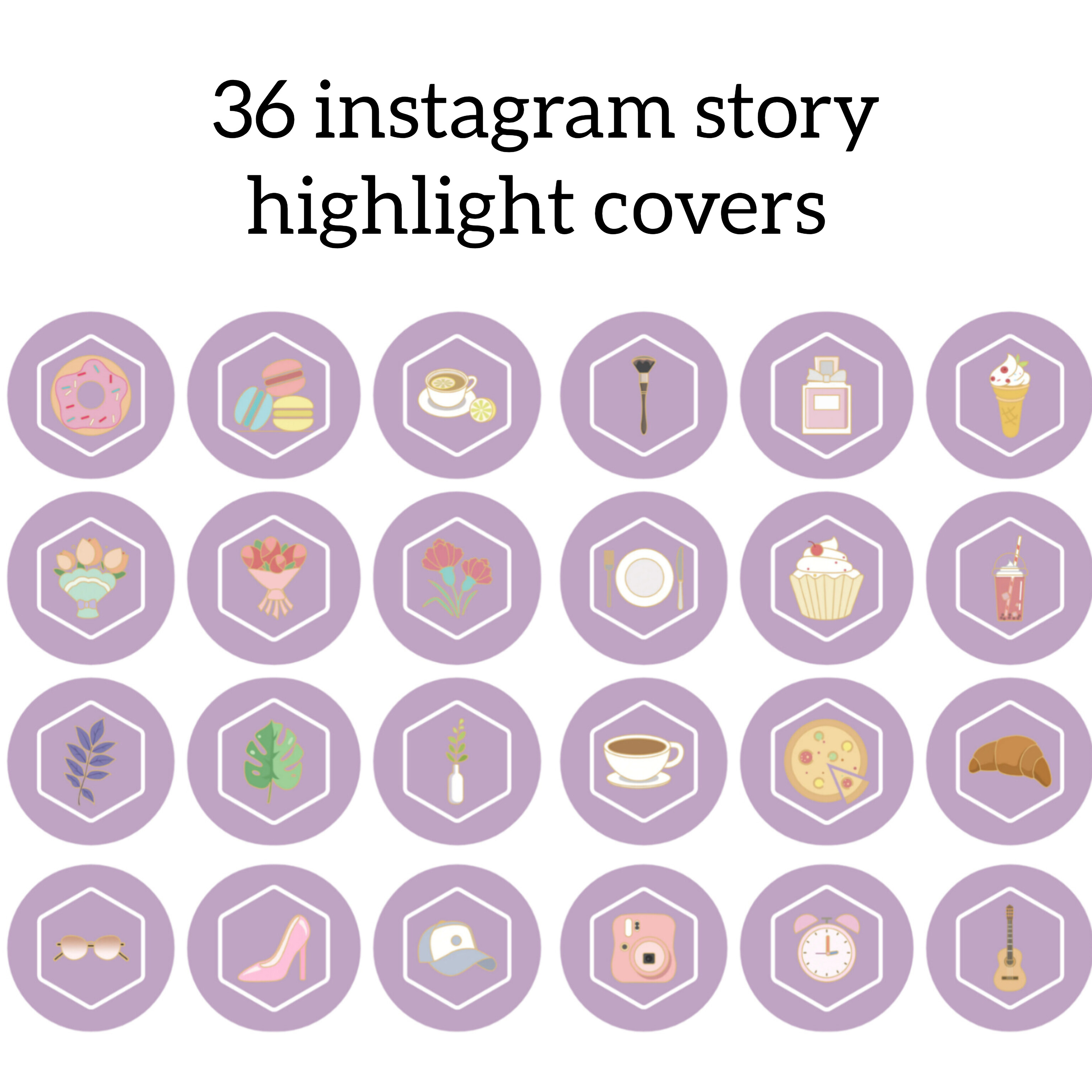 36 Girlish Purple Instagram Highlight Icons. Lifestyle Inst | Inspire ...