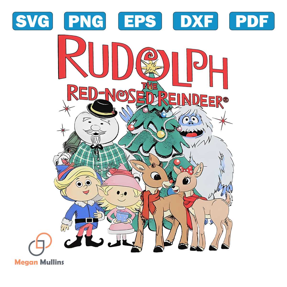 Rudolph The Red Nosed Reindeer Christmas PNG Download | Inspire Uplift