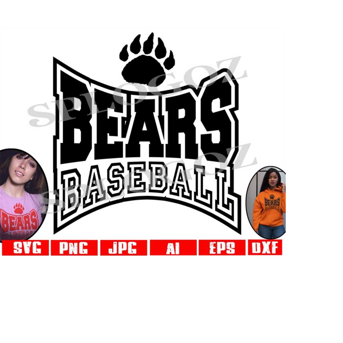 Bears baseball svg, Bear baseball svg, Bears svg, Bear svg S - Inspire ...