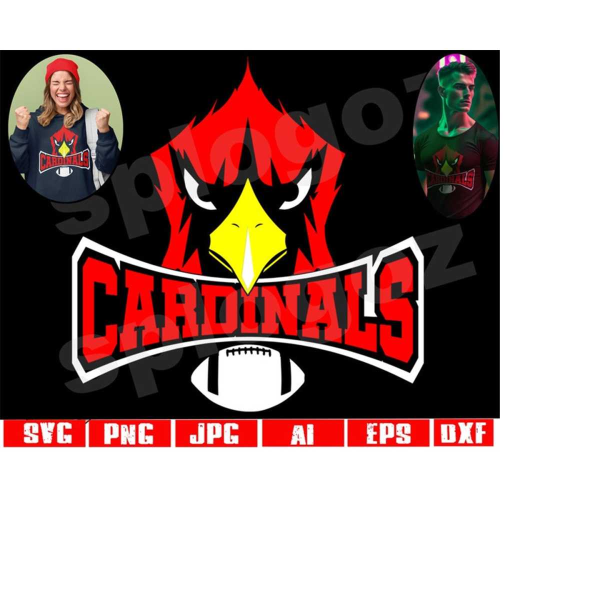Cardinals football svg Cardinal football svg Cardinals footb | Inspire ...