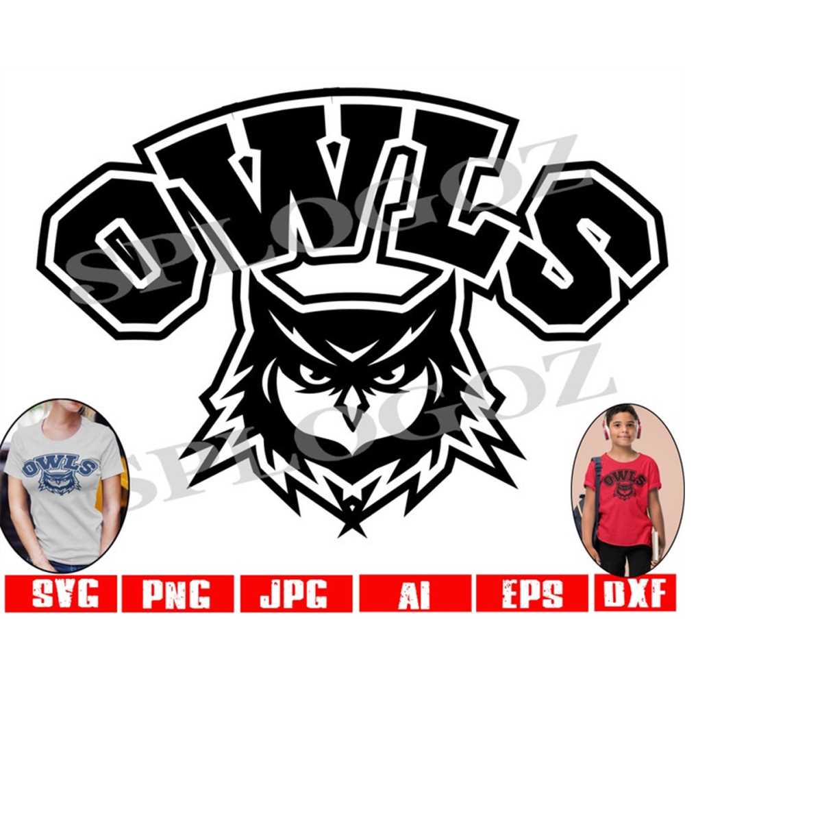 Owls svg, Owl svg mascot, Owls png, Owls Digital Download, S | Inspire ...