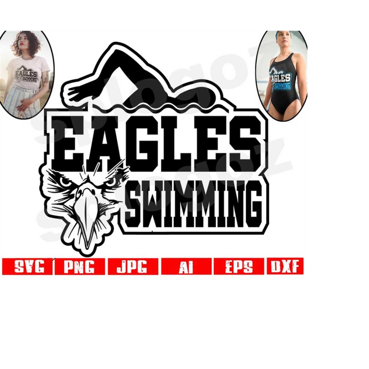 Eagles swimming svg Eagle swimming svg Eagles swimming png E | Inspire Uplift