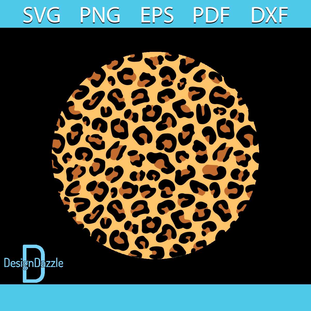Leopard Circle Svg, Leopard Print Svg, Leopard Circle Monogr | Inspire ...
