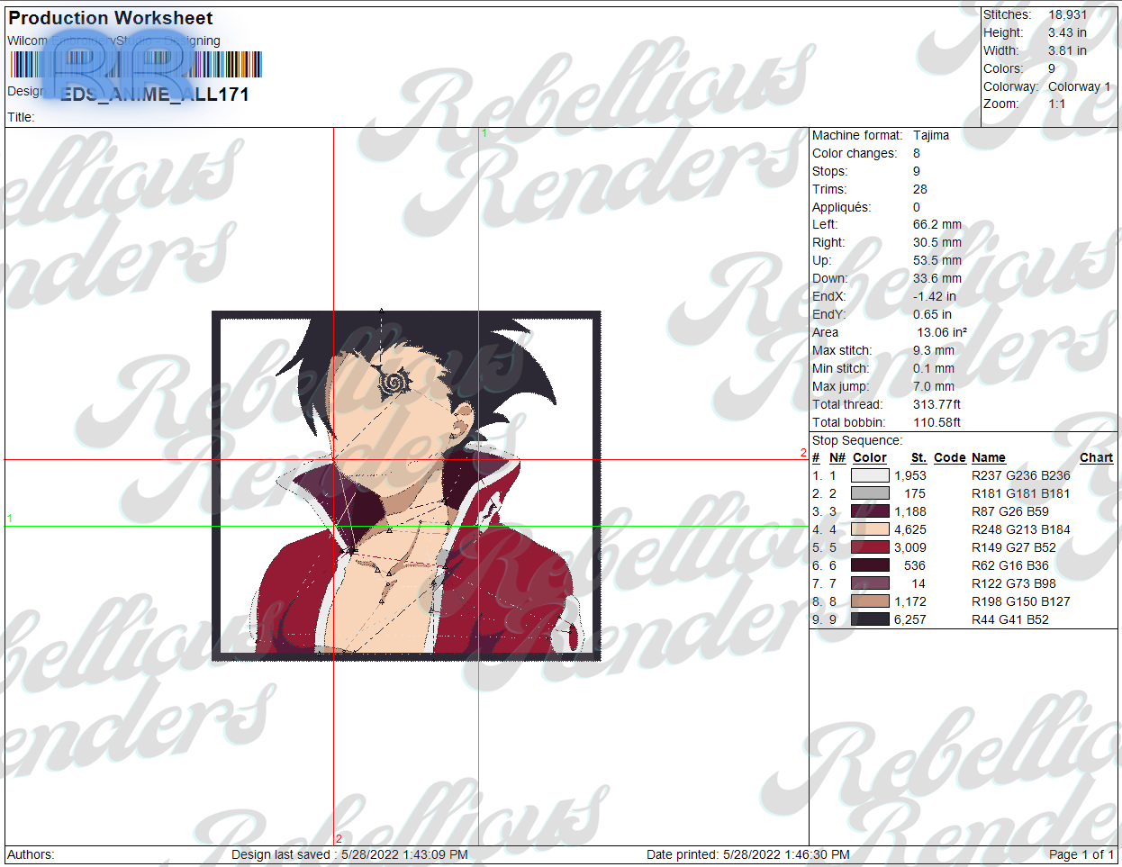 Hunter Anime Embroidery Designs, Anime Embroidery, Inspired - Inspire ...