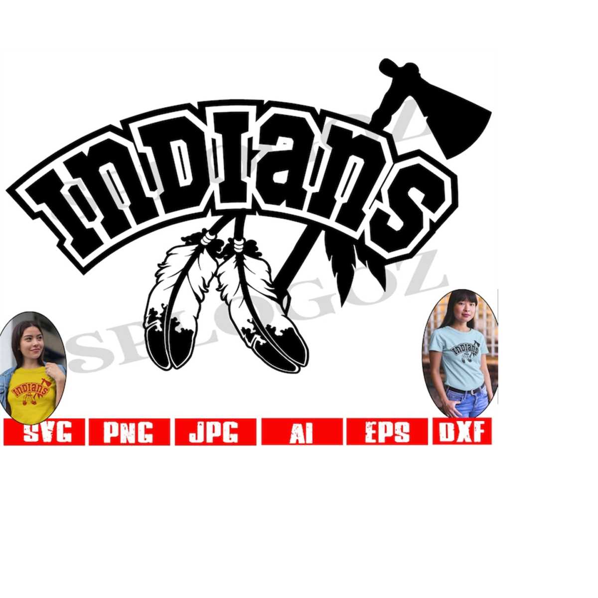 Indians svg, Indian svg, Indians feather png, Indian mascot | Inspire ...