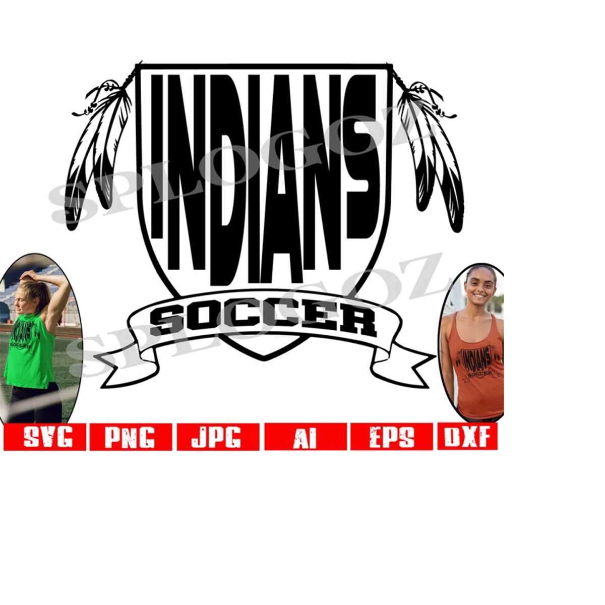 Indians soccer svg, Indian soccer svg, Indians svg, Indian s | Inspire ...