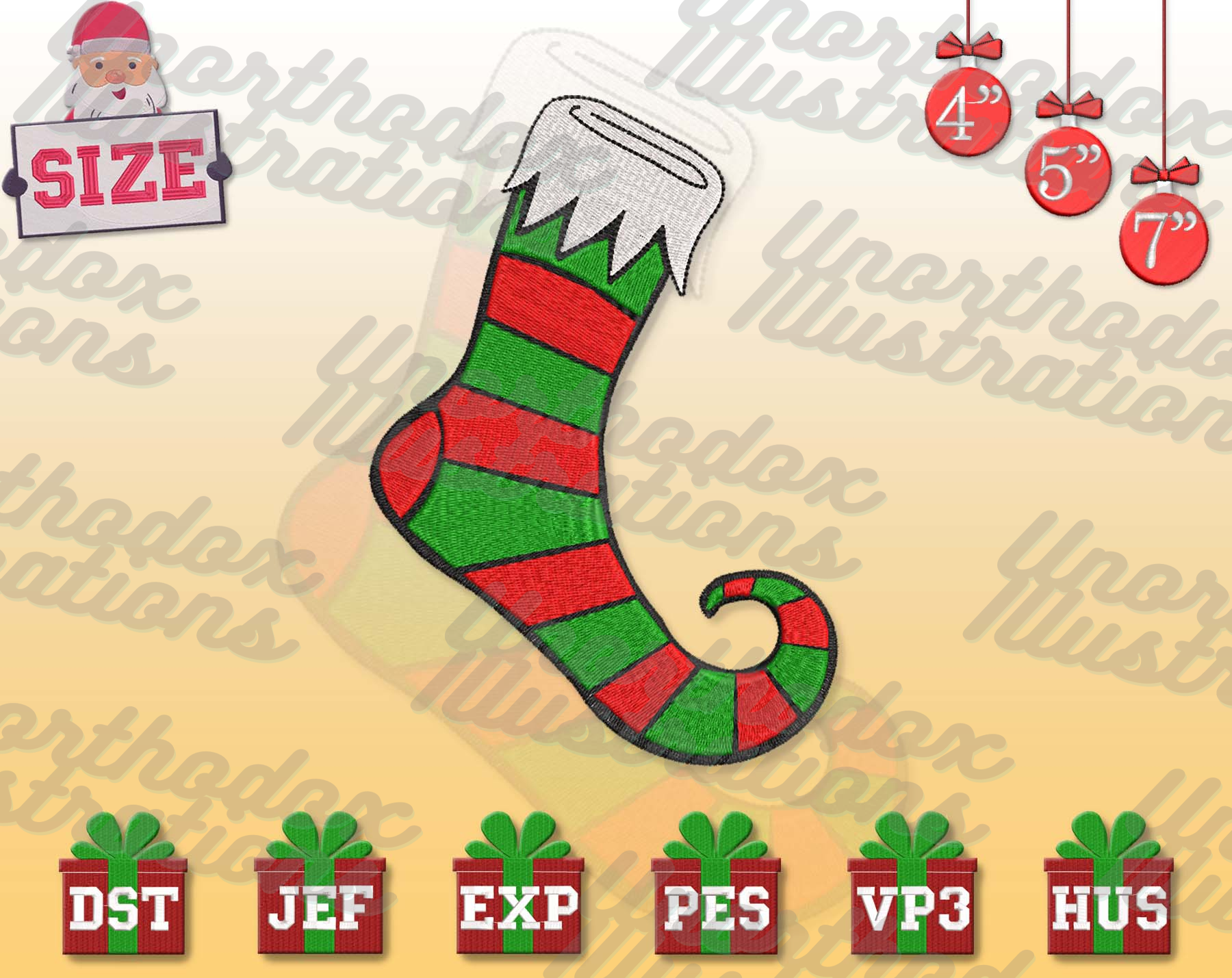 Elf Sock Embroidery Designs, Christmas Embroidery Designs, M | Inspire ...