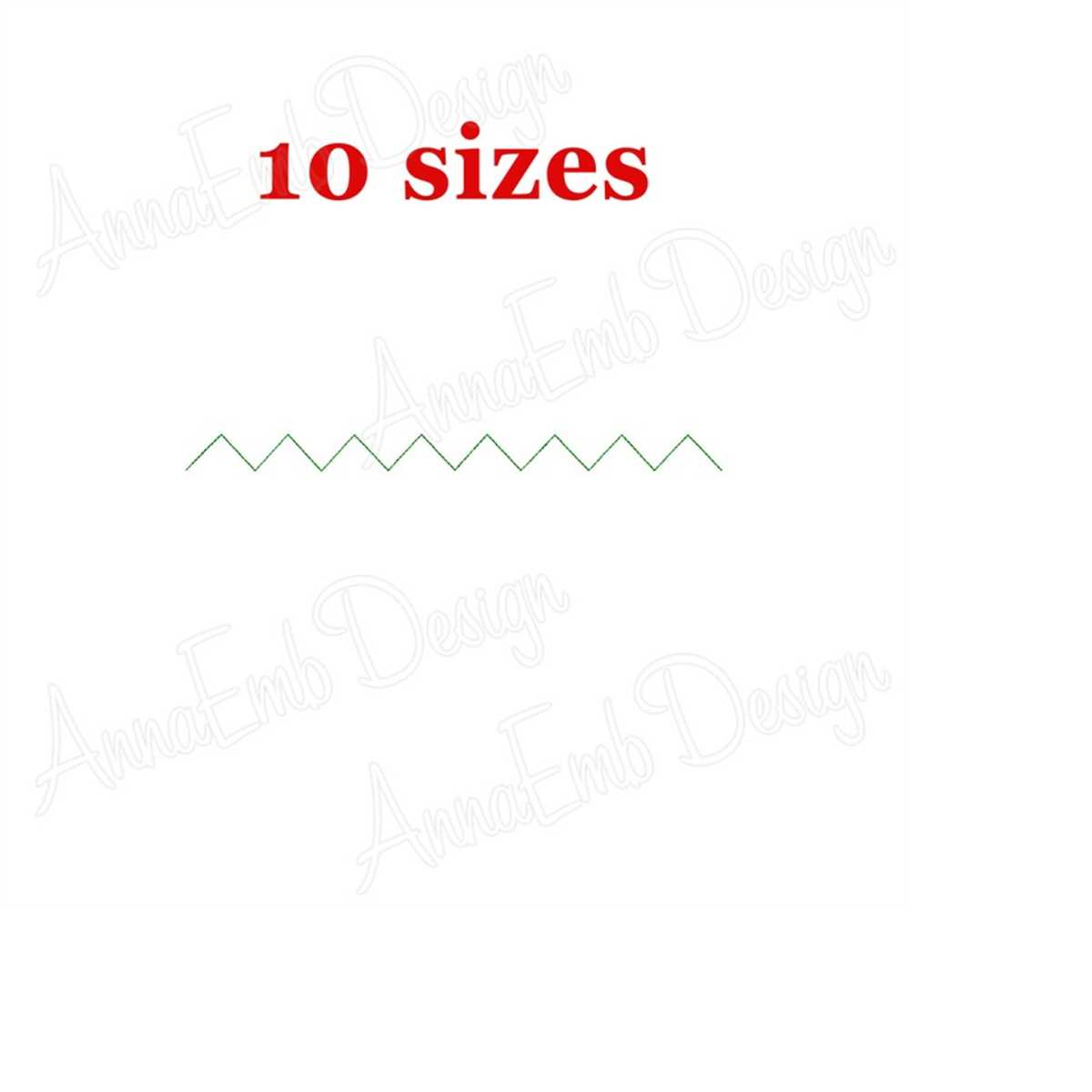 Zigzag line Embroidery design. Mini Zigzag line Embroidery. - Inspire ...