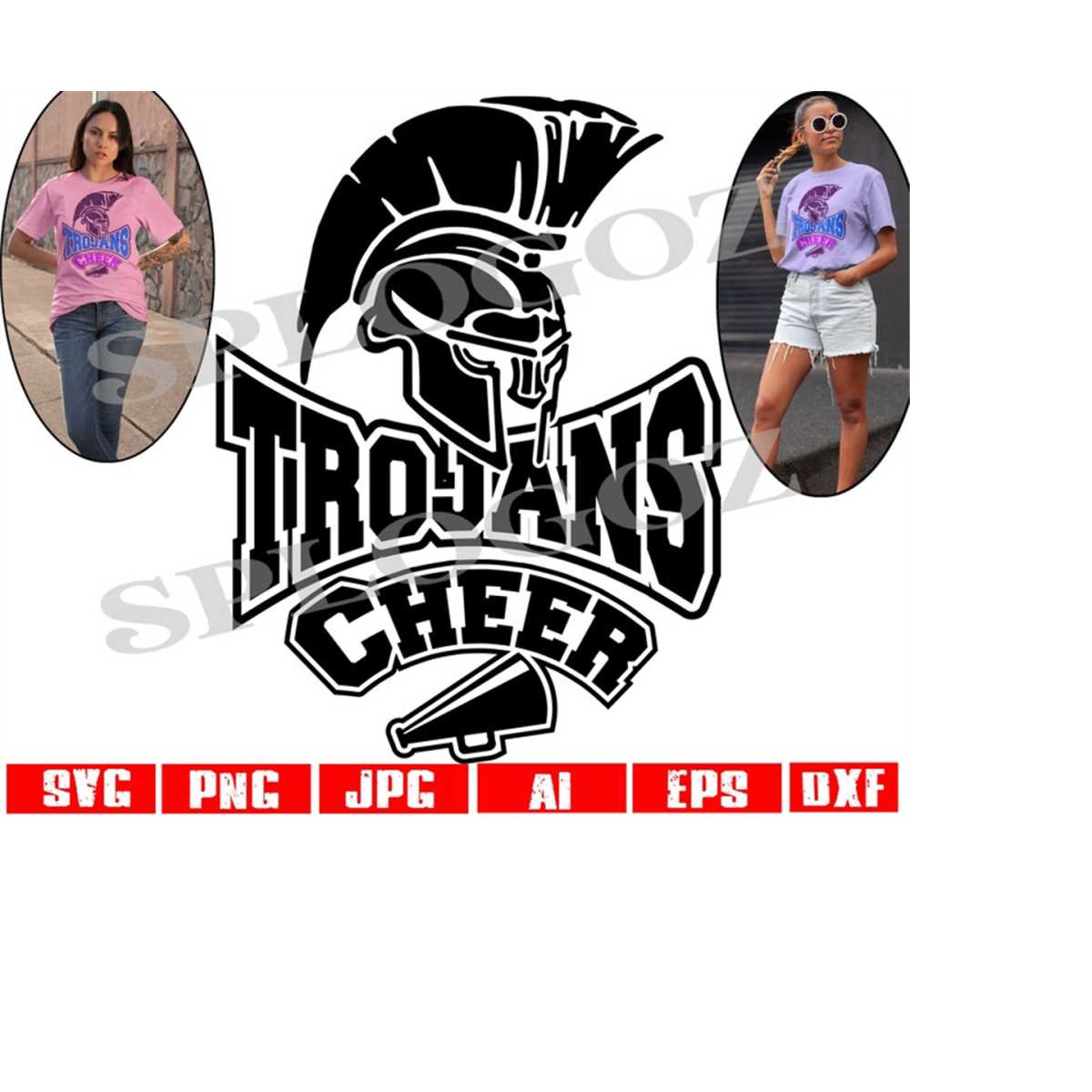 Trojans cheerleading svg. Trojan cheerleading svg, Trojans c | Inspire ...
