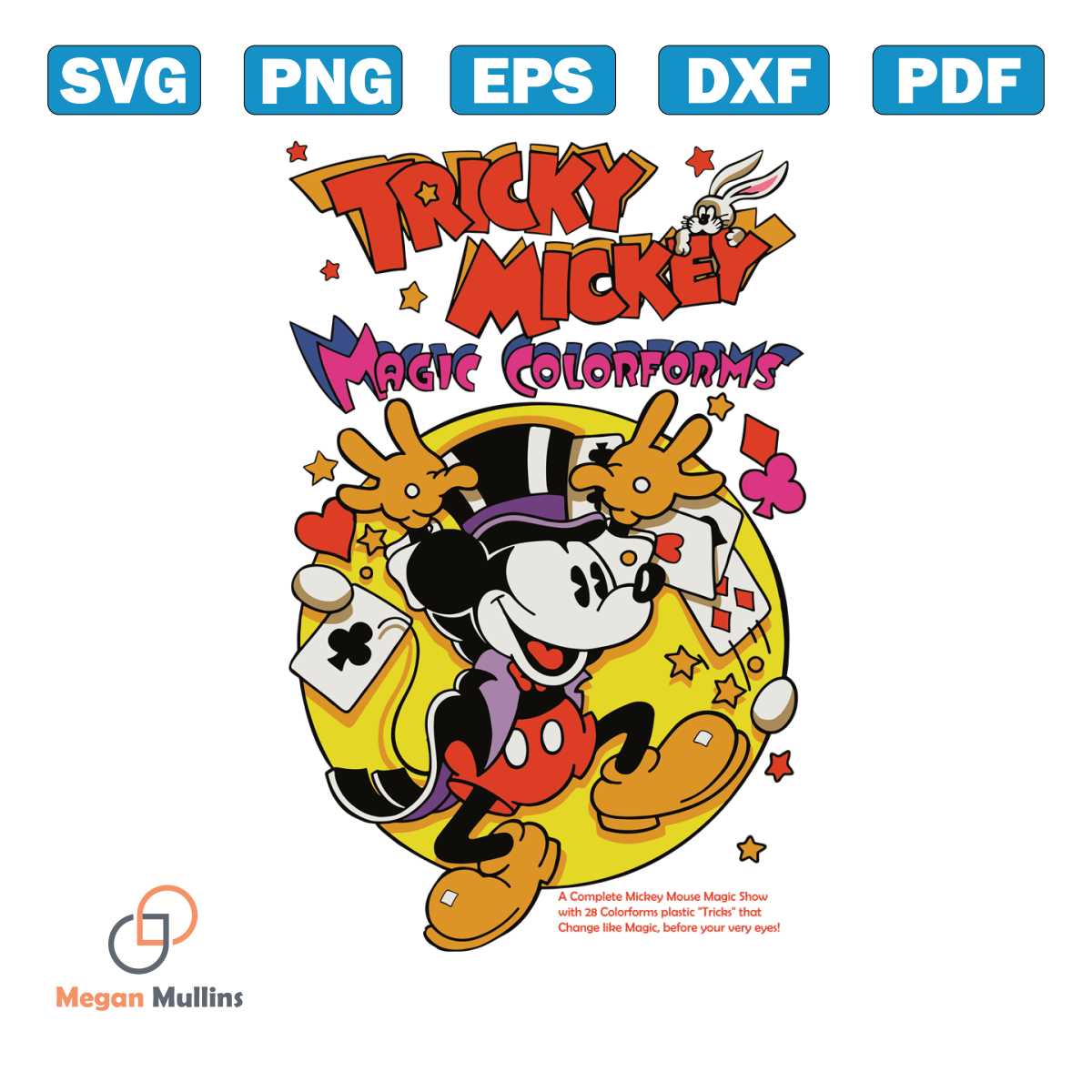 Tricky Mickey Mouse Magic Colorforms SVG File For Cricut - Inspire Uplift