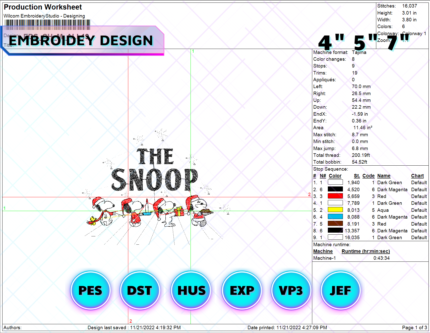 Christmas Embroidery Designs, The Snoop Embroidery Files, Me - Inspire ...