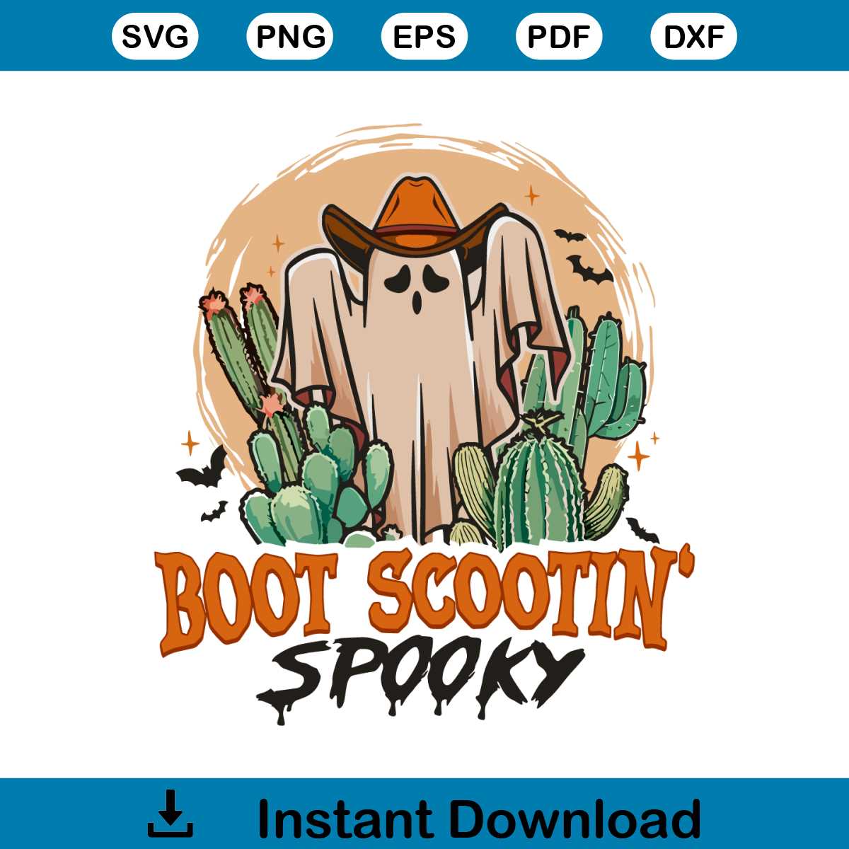 Boot Scootin Spooky Western Halloween SVG File For Cricut | Inspire Uplift